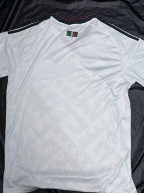 adidas | Shirts | Adidas Mexico White Soccer Jersey With Red Green Trim ...